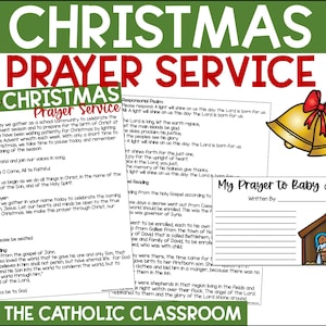 Christmas Prayer Service for Catholic Schools - Etsy