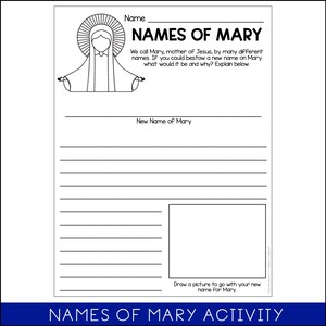 Names of Mary Collaborative Poster | Mother of God - Etsy