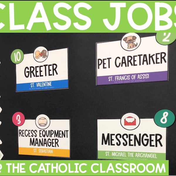 Classroom Jobs - Etsy