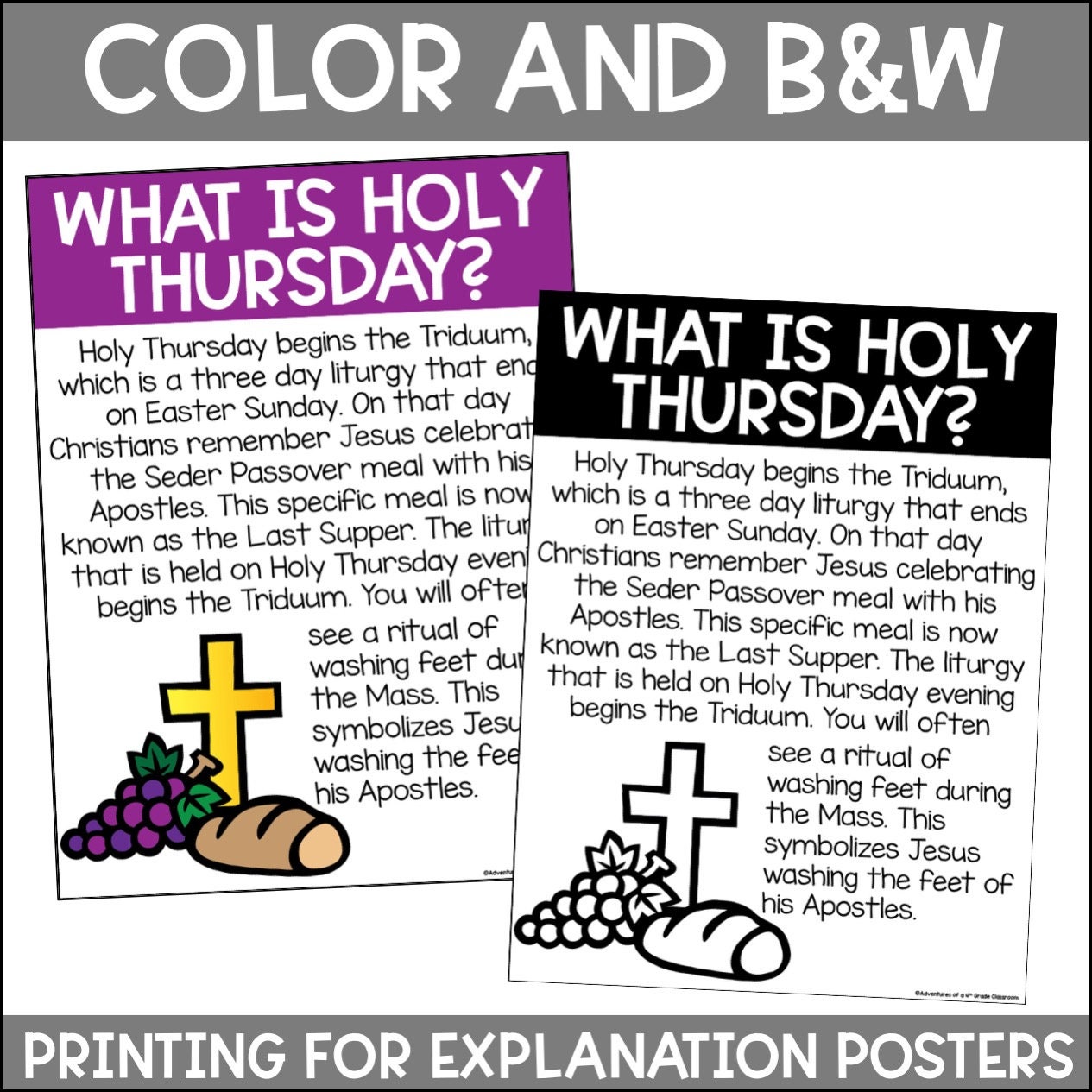 Lent Posters | Classroom Decor - Etsy