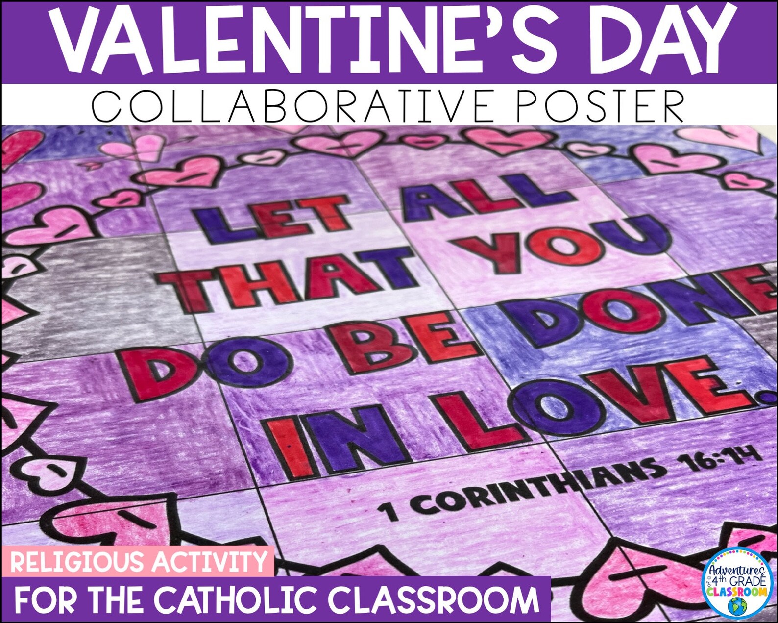 Valentine's Day Collaborative Poster | Catholic - Etsy