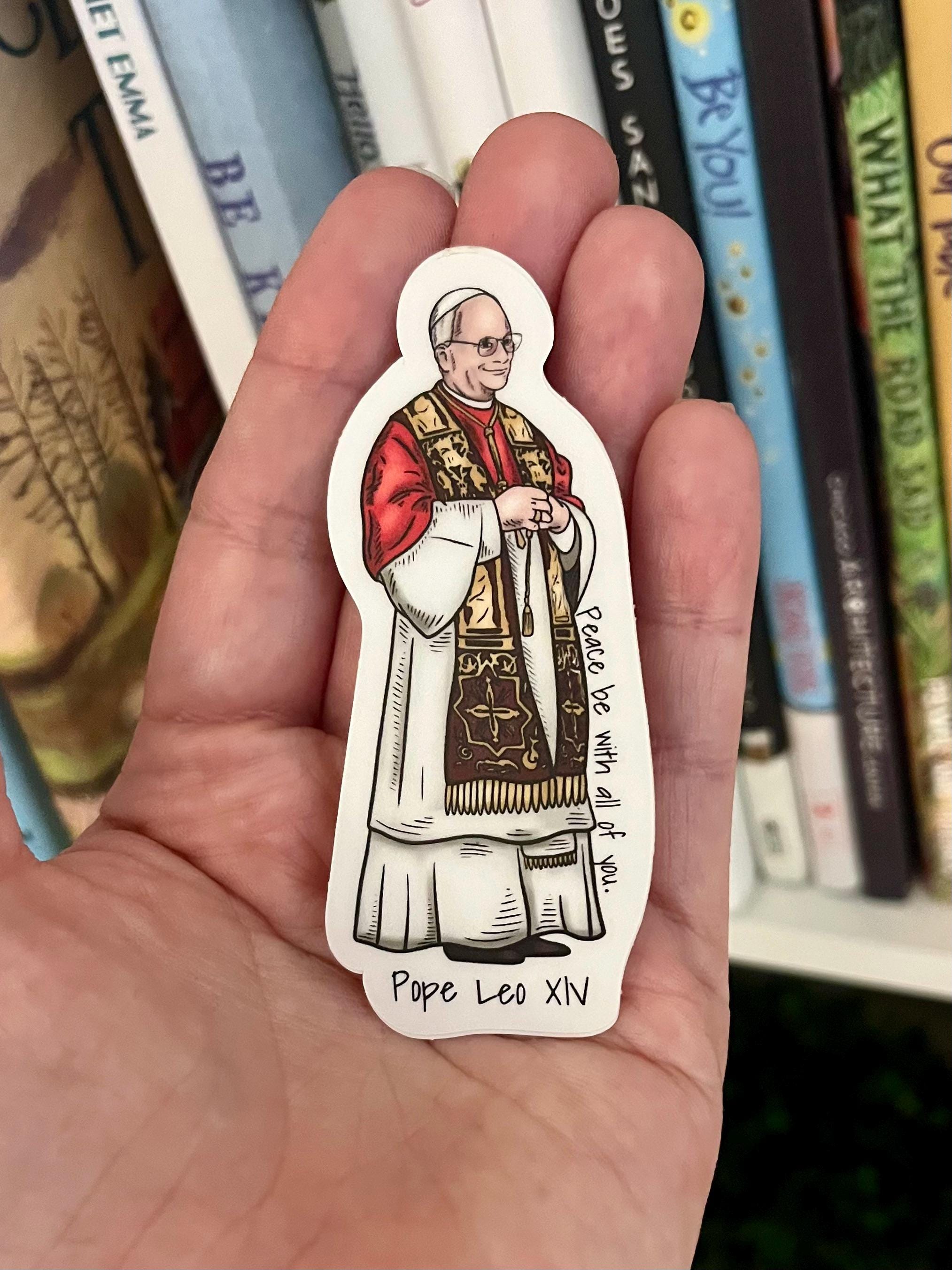Pope Leo XIV Sticker for Laptop or Water Bottle Catholic Pope Leo 14th ...