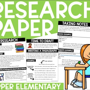Research Paper | Complete Unit for Upper Elementary - Etsy