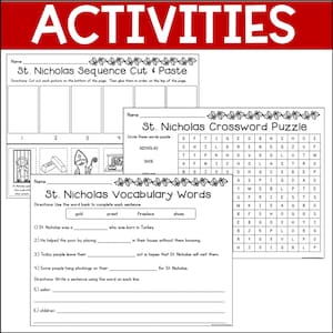 St. Nicholas Activities for Primary Grades - Etsy