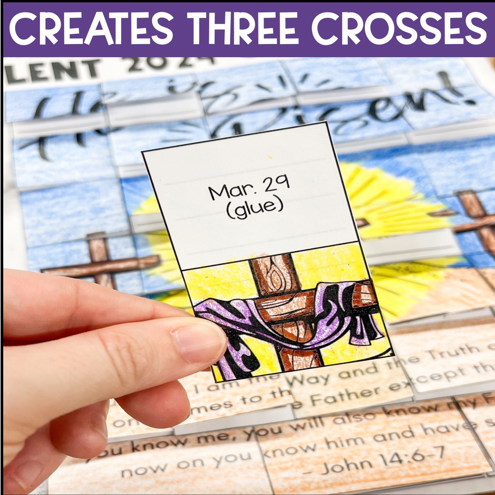 Lent Calendar | Individual Collaborative Poster | Ash Wednesday - Etsy