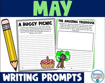 End of the Year and Summer Writing Crafts, May and June Creative ...