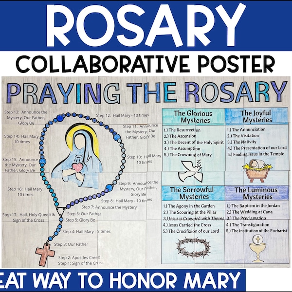 Rosary Poster - Etsy