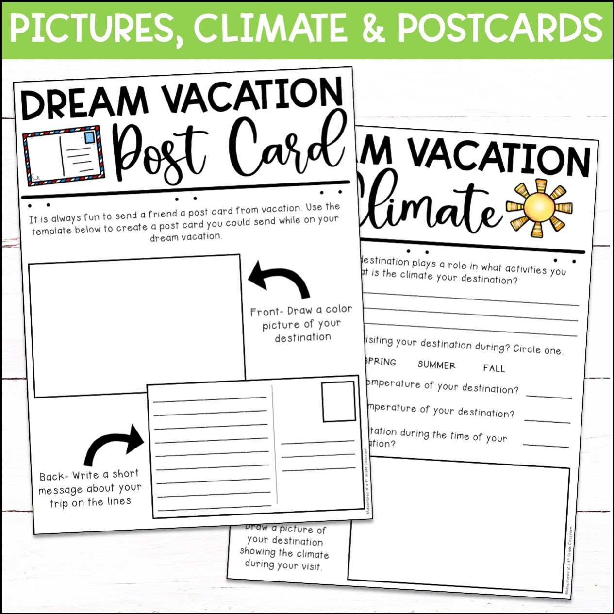 Plan a Dream Vacation: Project Based Learning | Printable - Etsy