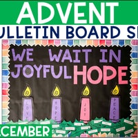 Advent Bulletin Board Set - Etsy