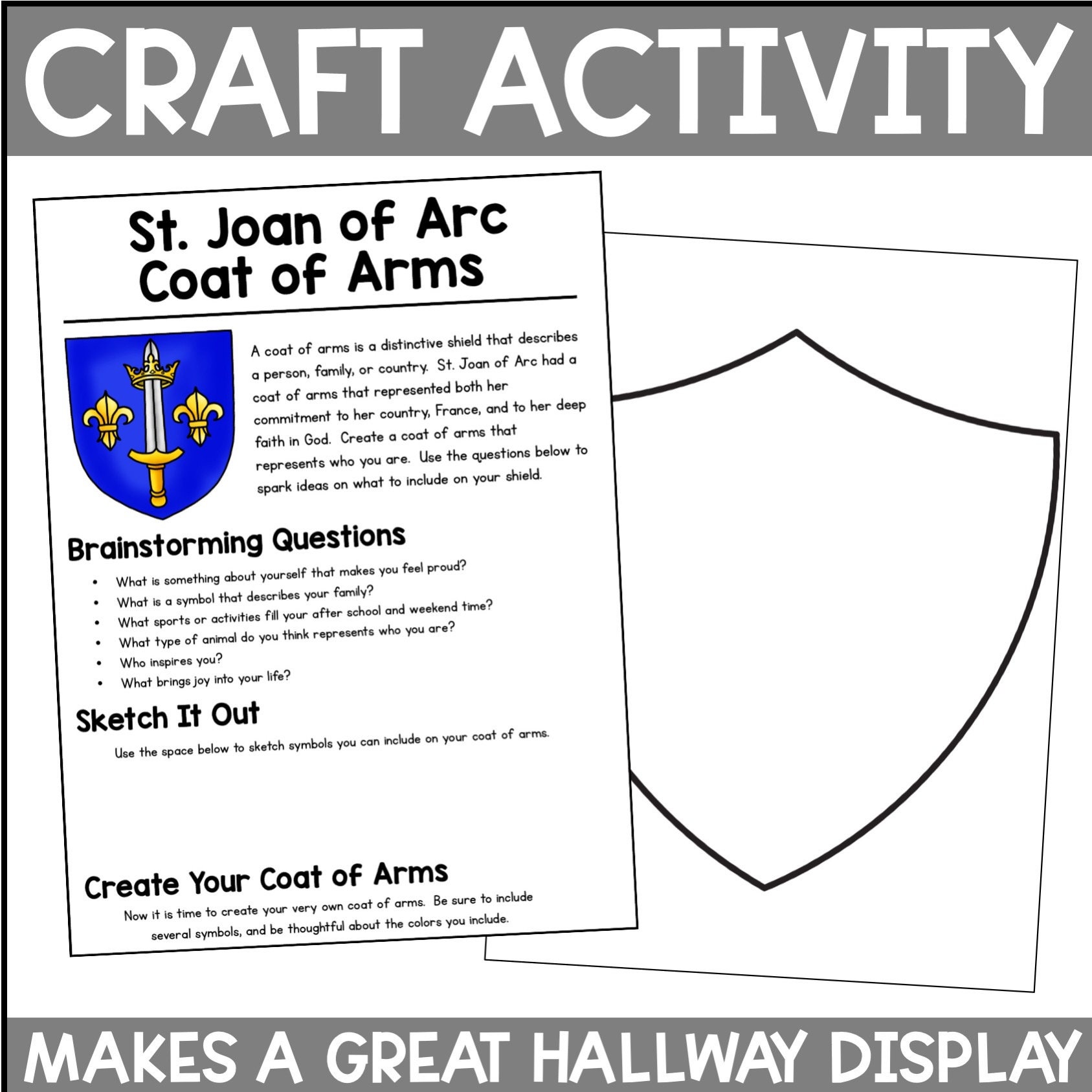 St. Joan of Arc Biography & Activities - Etsy