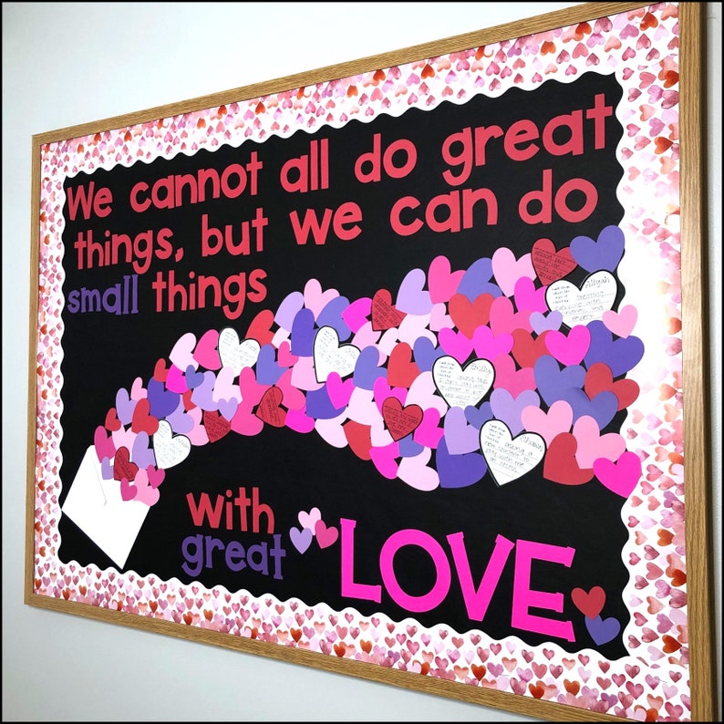 Valentine's Day Bulletin Board Set | St. Valentine | Catholic - Etsy