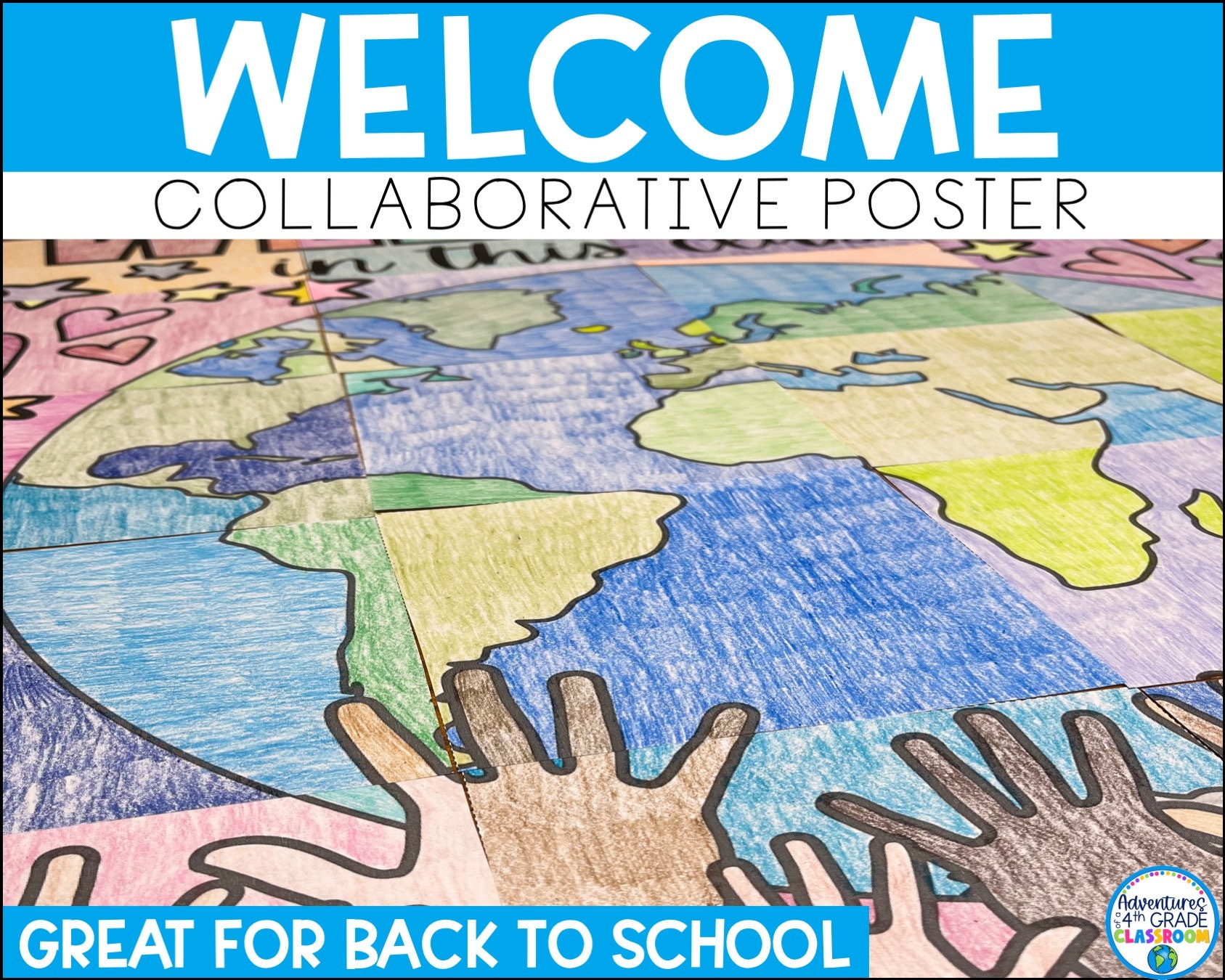 All Are Welcome Collaborative Poster | Back to School - Etsy