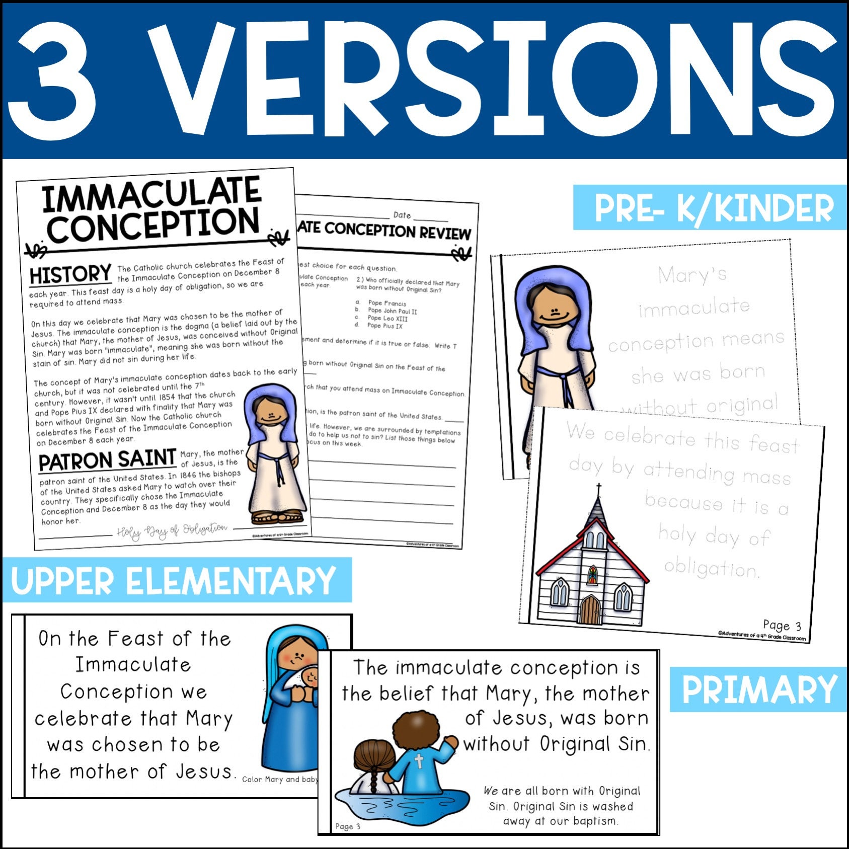 Immaculate Conception | Catholic - Etsy