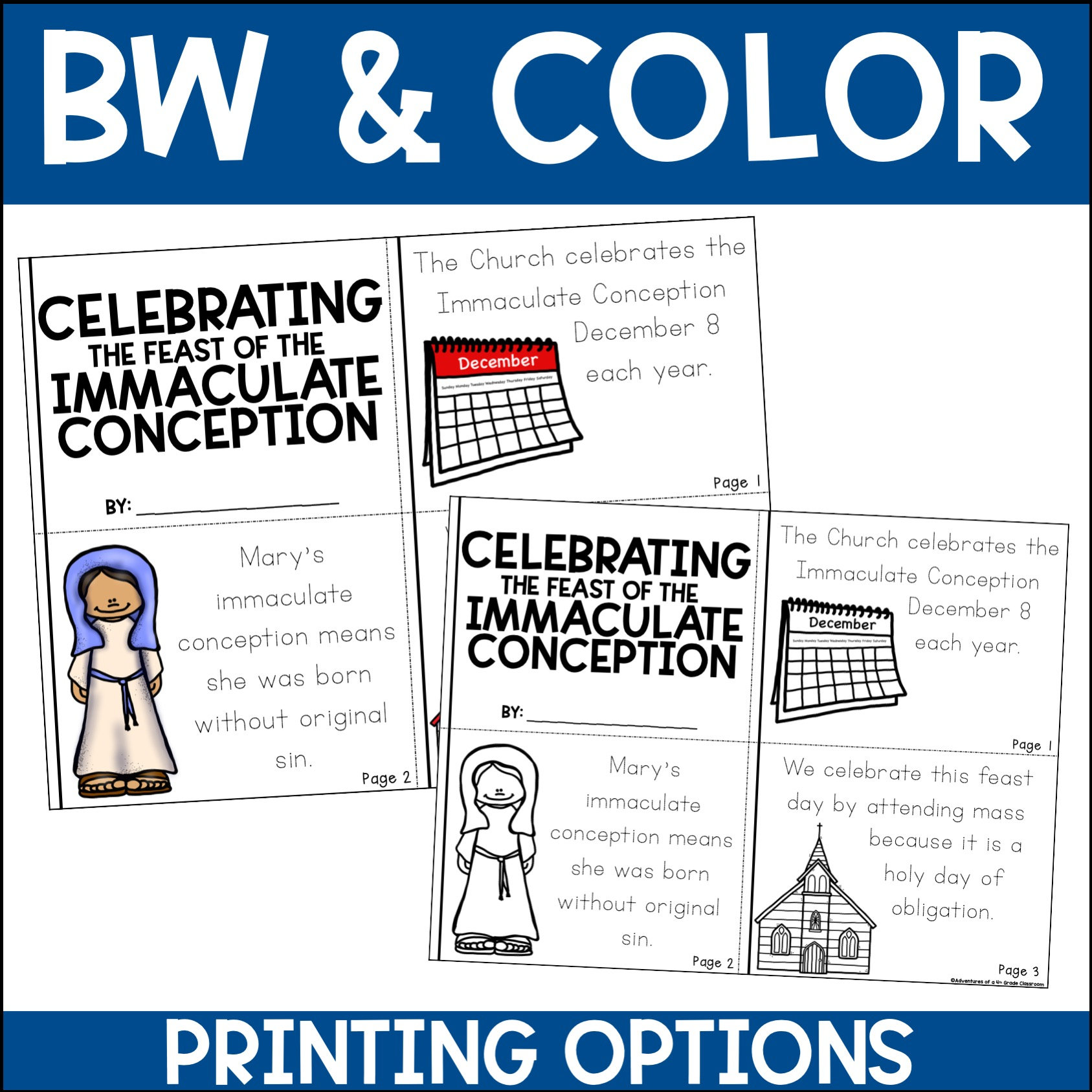 Immaculate Conception | Catholic - Etsy