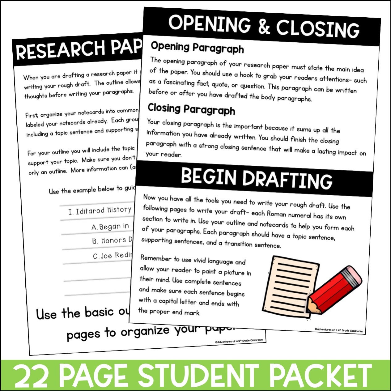 Research Paper | Complete Unit for Upper Elementary - Etsy