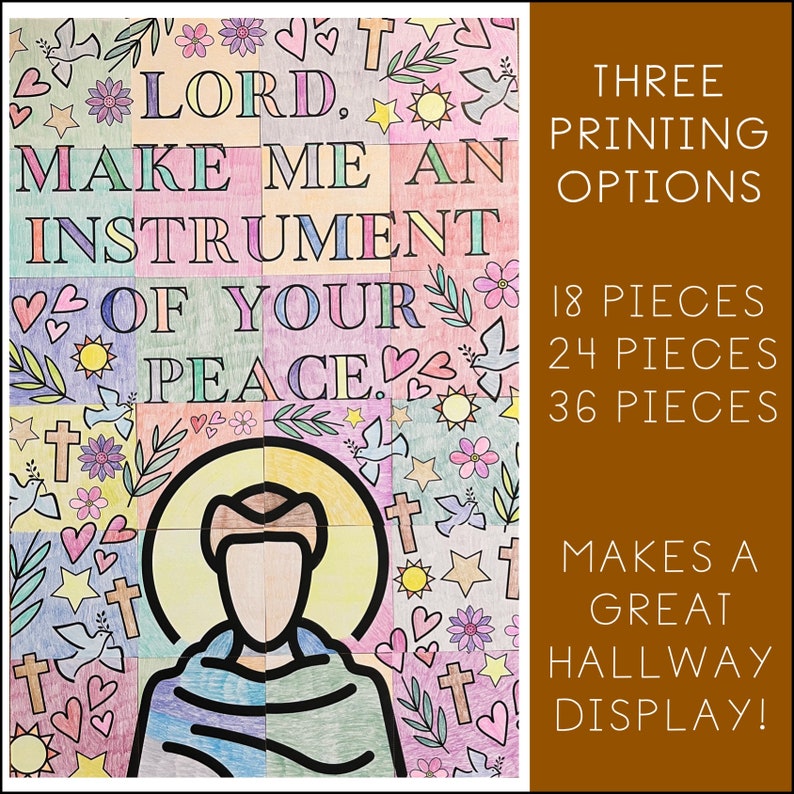 St. Francis of Assisi Collaborative Poster - Etsy