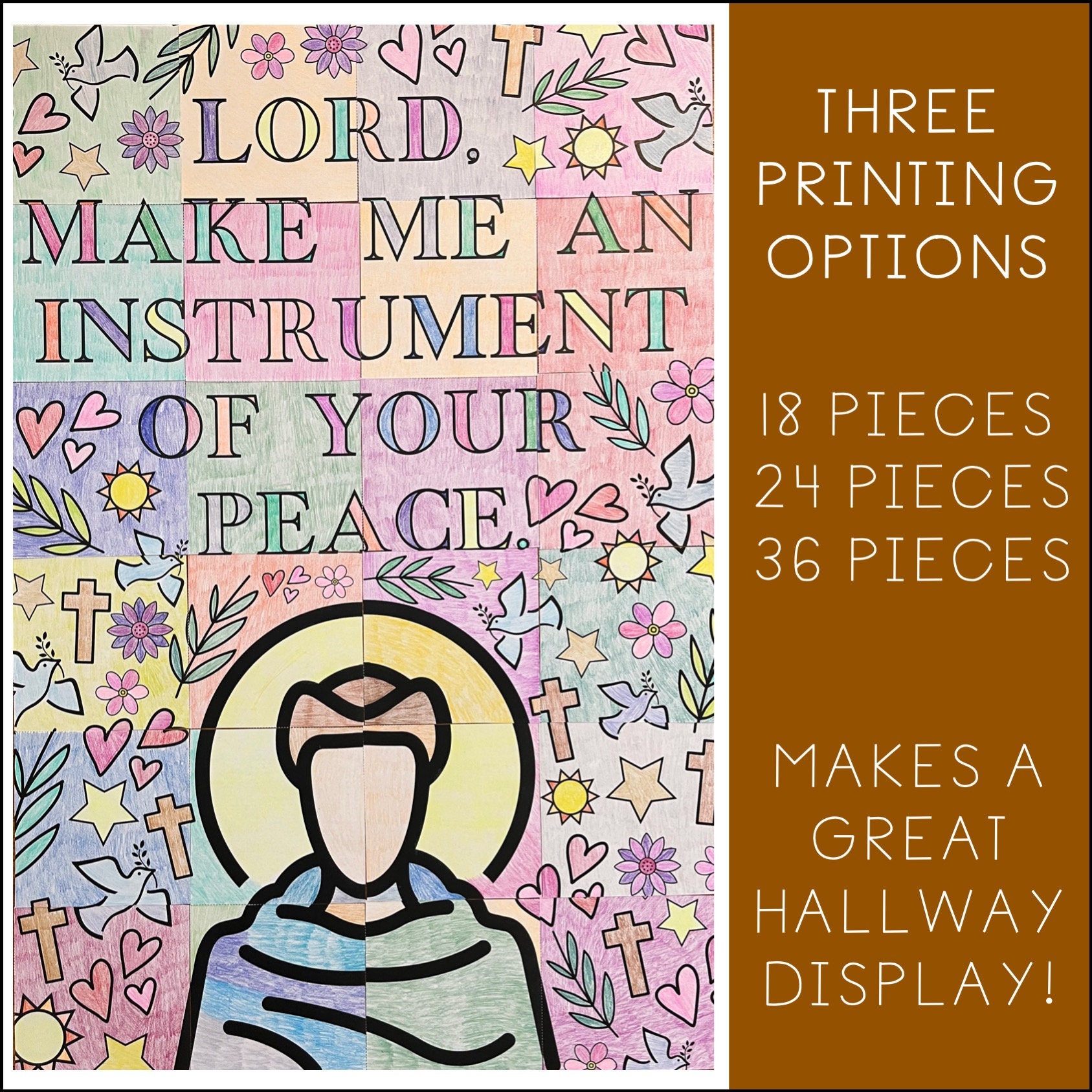 St. Francis of Assisi Collaborative Poster - Etsy