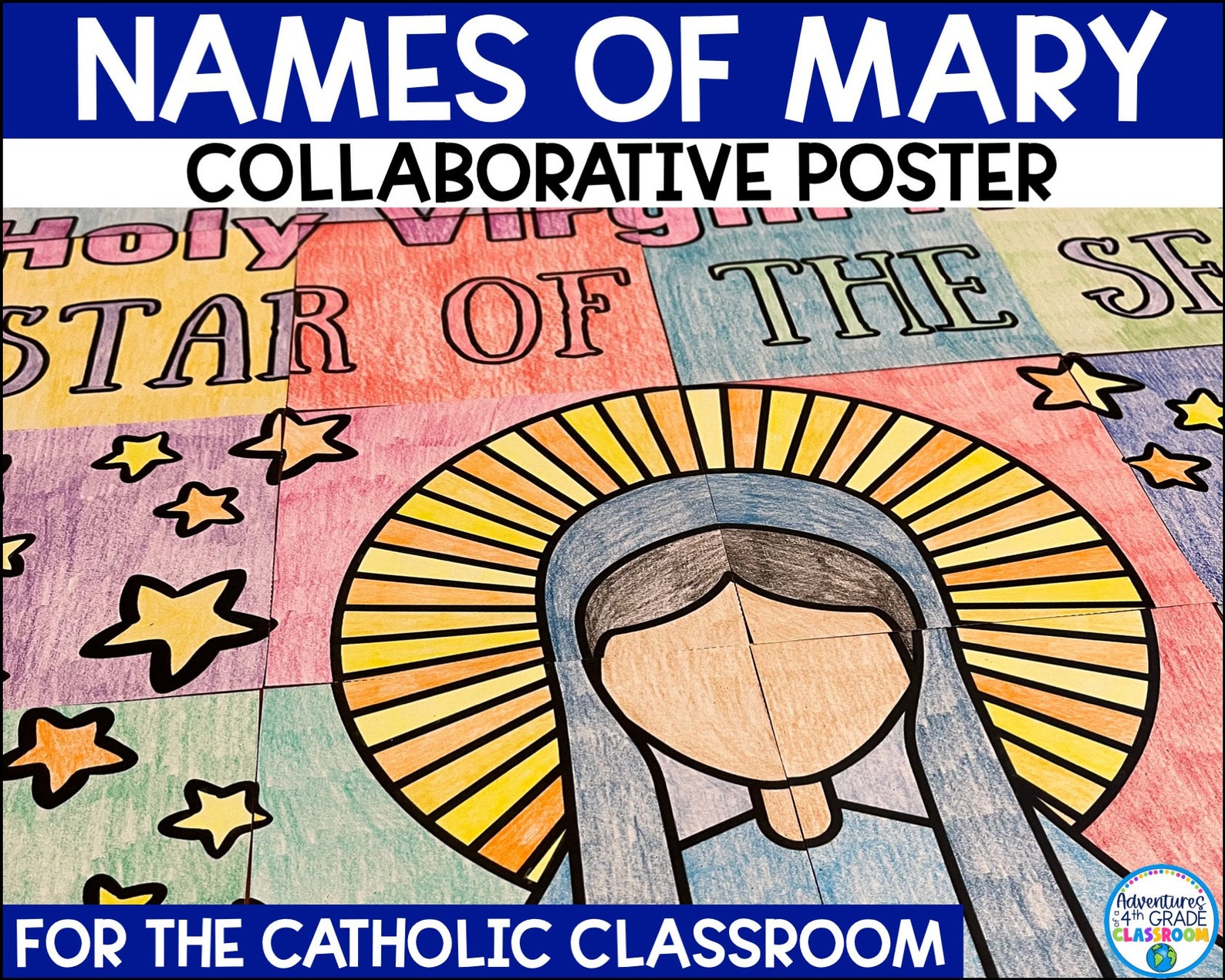 Names of Mary Collaborative Poster | Mother of God - Etsy
