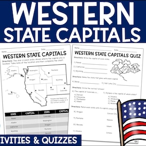 Western Region | State Capitals - Etsy