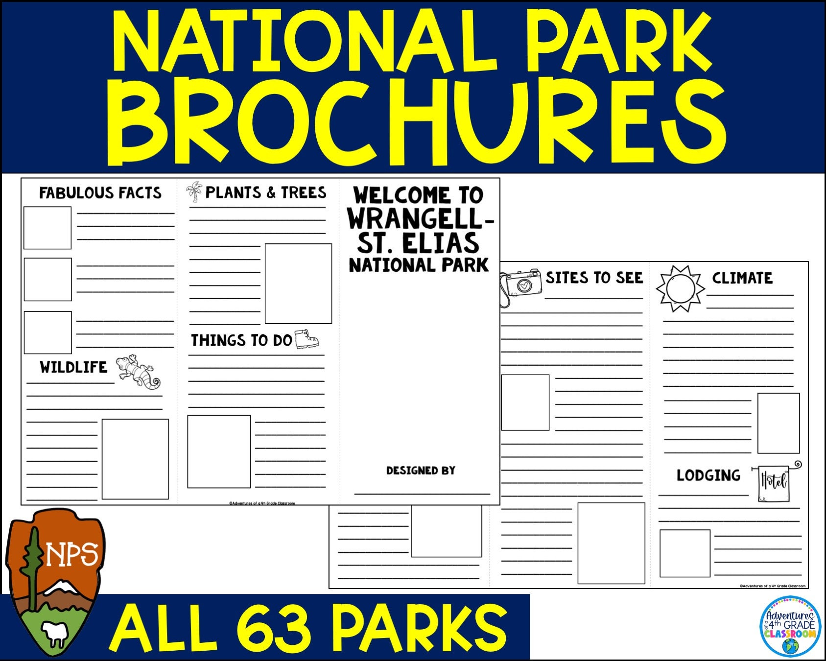 National Park Research Project | Brochures - Etsy