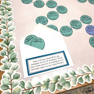 Rosary & Mary Bulletin Board Set | Catholic - Etsy