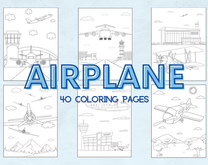 Airplanes Coloring Pages for Kids, Classroom Printable, Space ...