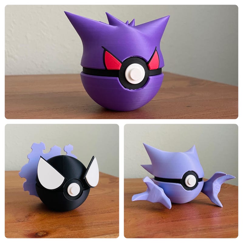 Gengar Evolution Figurines - Etsy
