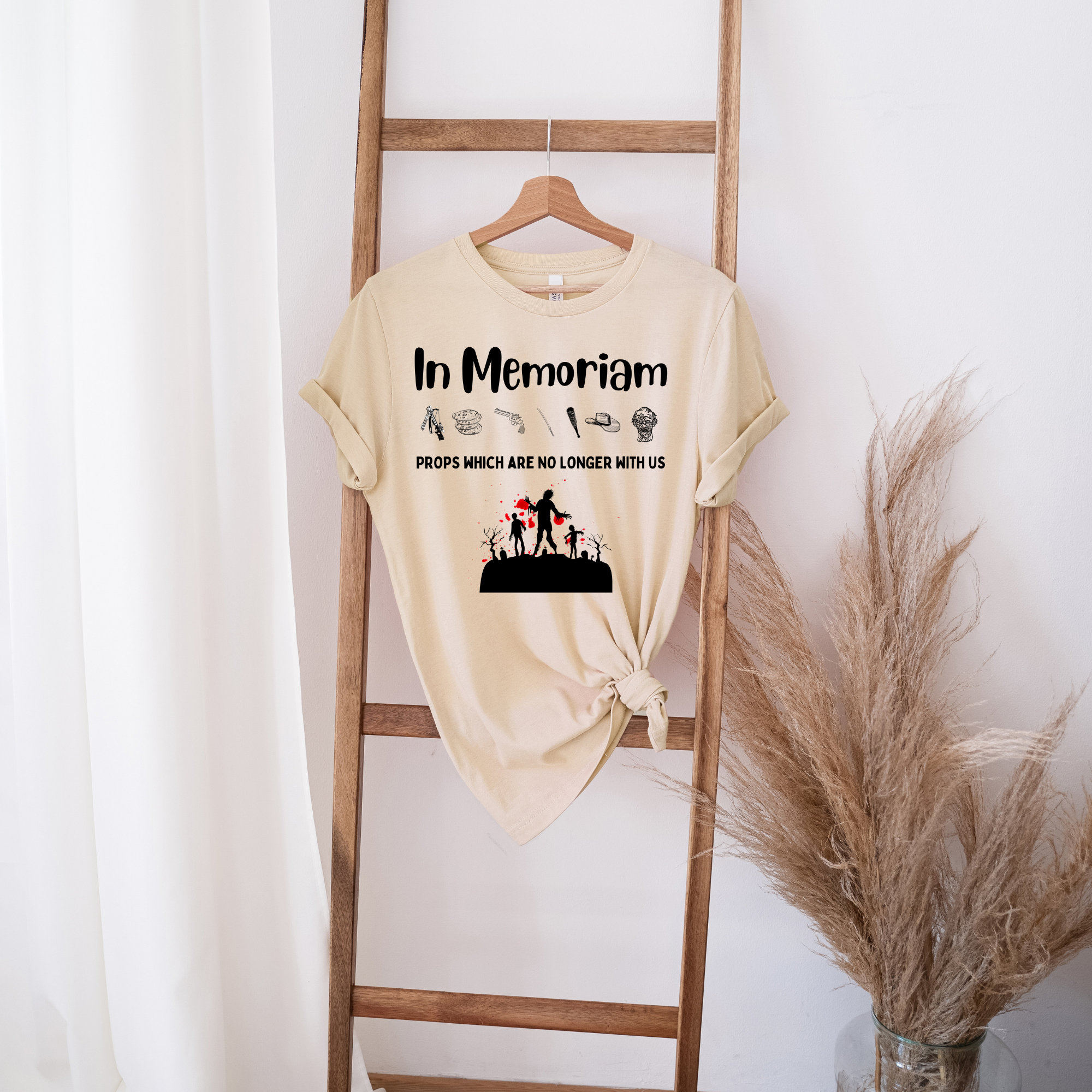 The Walking Dead Props T-shirt Funny Zombie Apocalypse Shirt Gift for ...