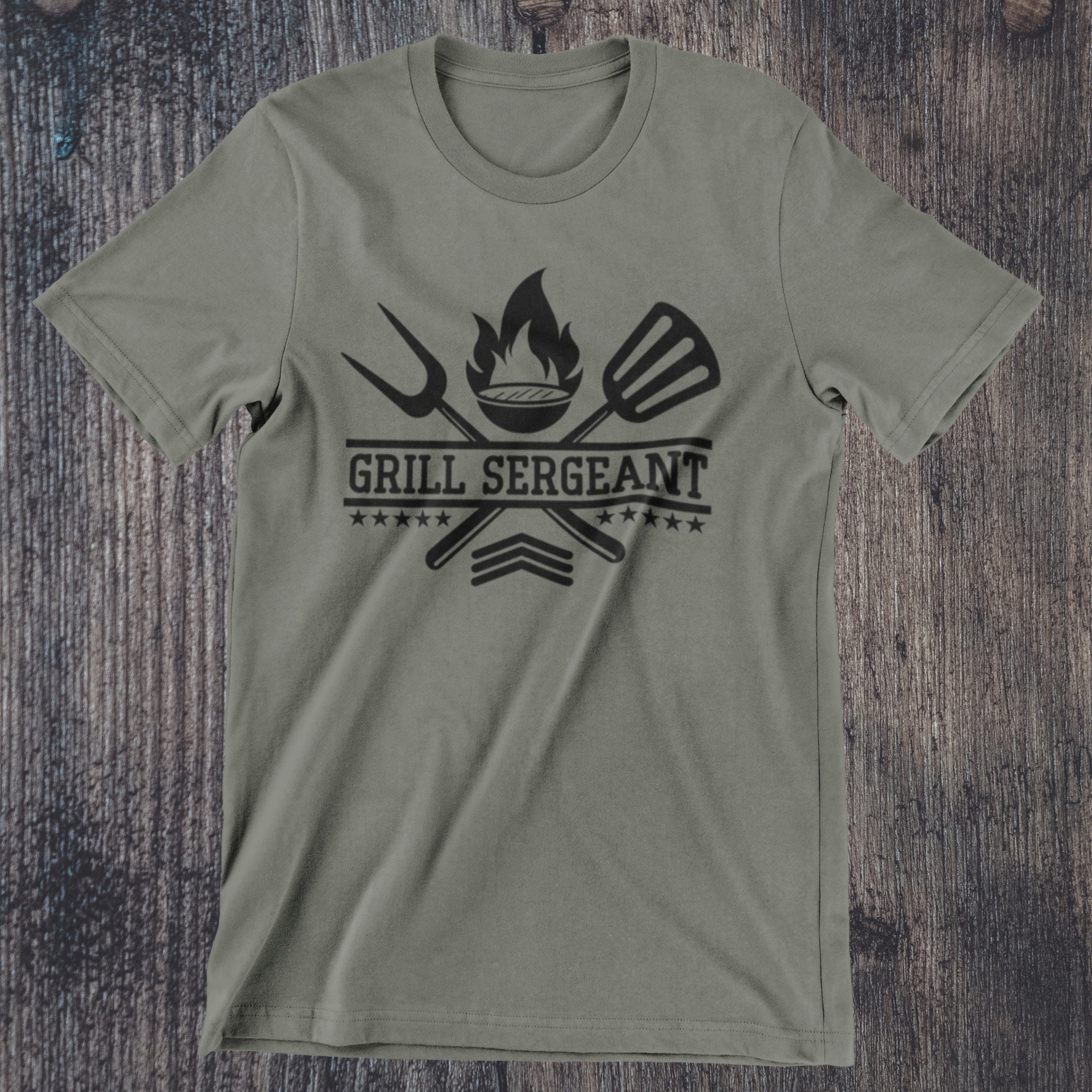 Grill Sergeant BBQ Shirt, Funny BBQ T-shirt, Grill Shirt for Dads ...