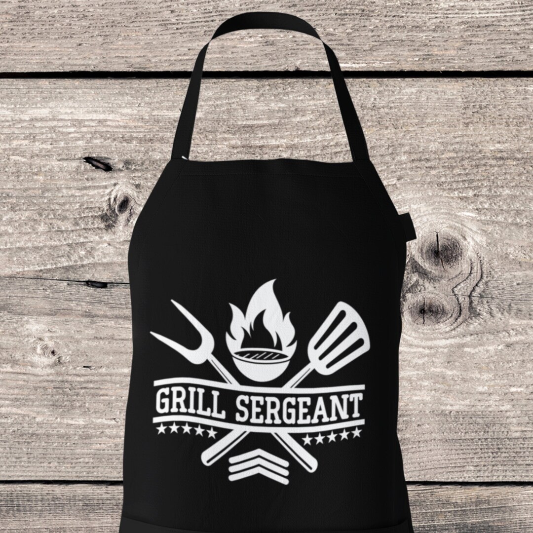 BBQ Cookout Apron, Cooking Aprons, Father's Day Gift, Grill Sergeant ...