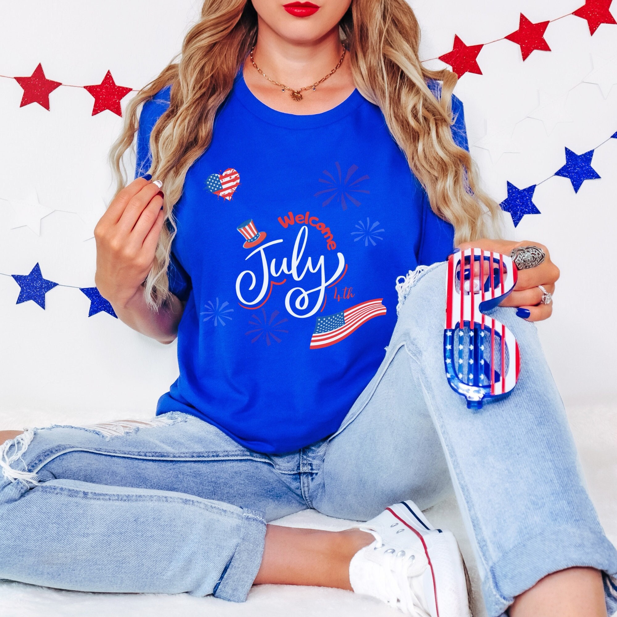 July 4th T-shirt Fourth of July Fireworks Shirt Independence Day Shirt ...