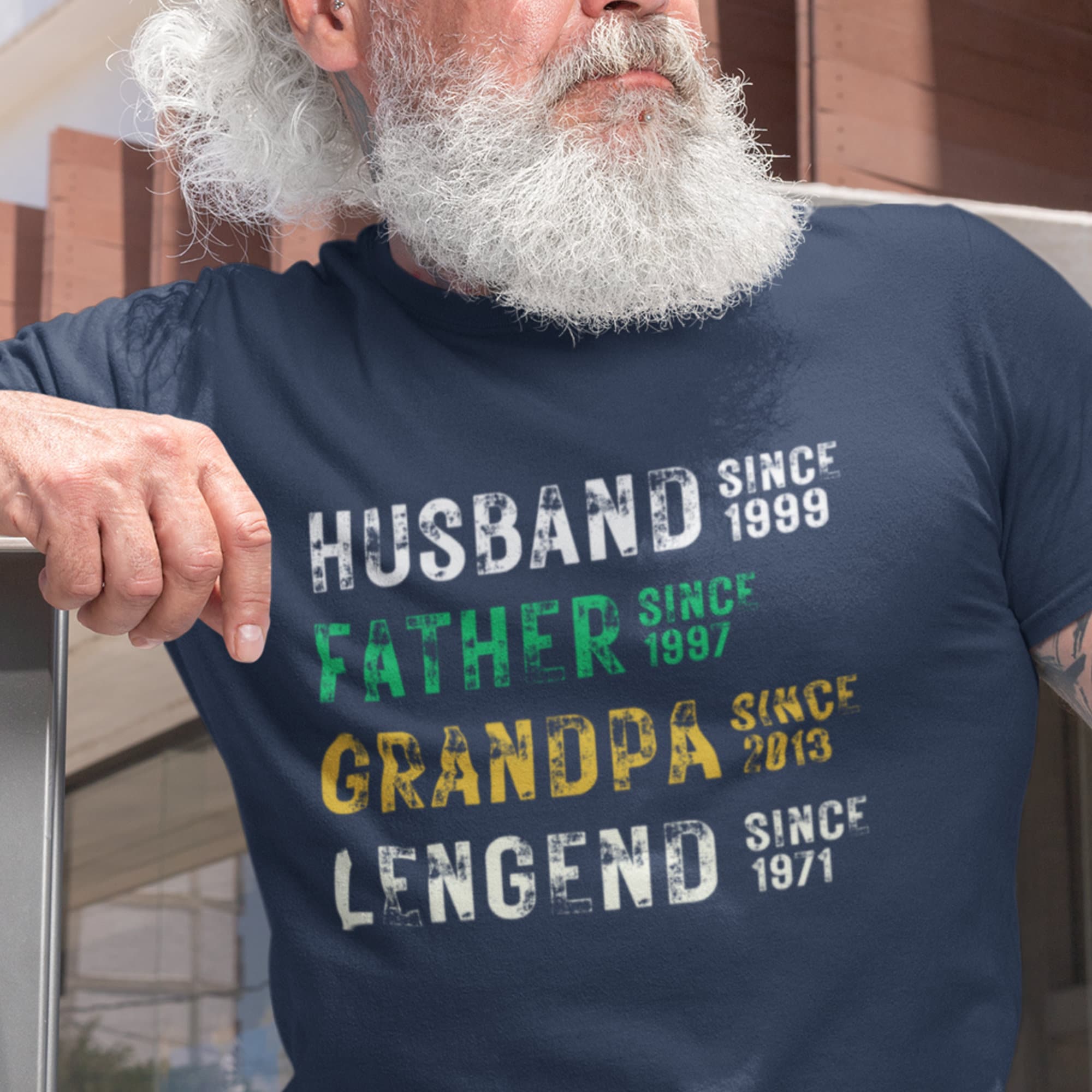 Personalized Dad T Shirt Husband Father Grandpa Legend Shirt Etsy