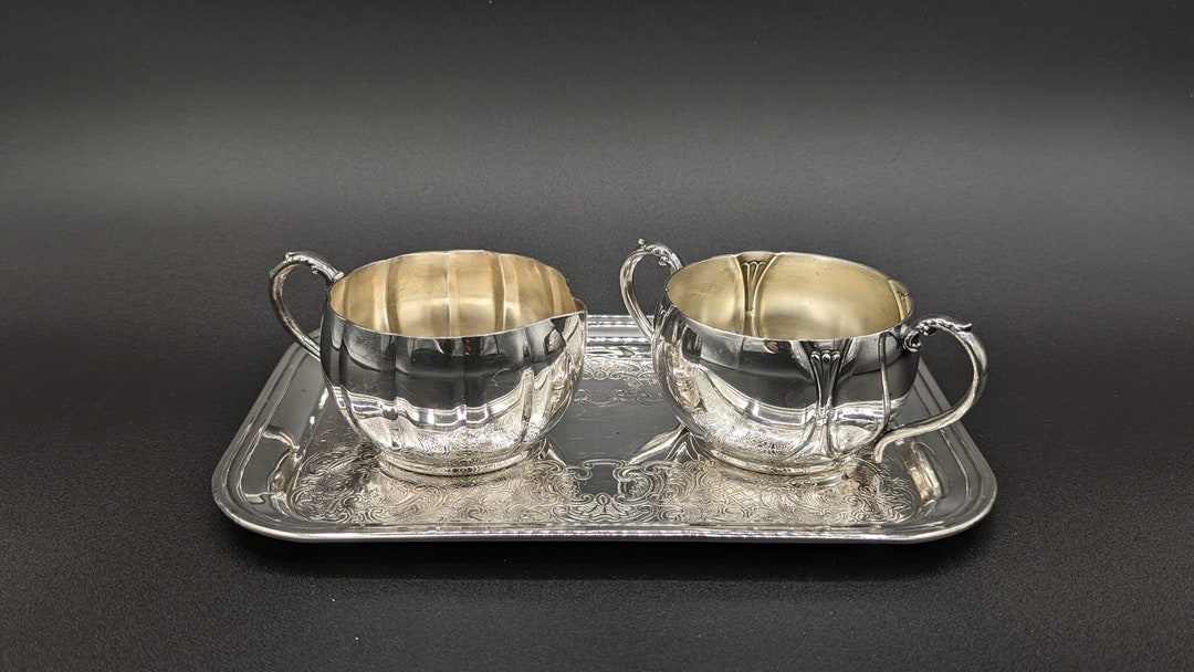 3-piece Tea / Coffee Set Essay Canada / Viking Plate Creamer + Sugar ...