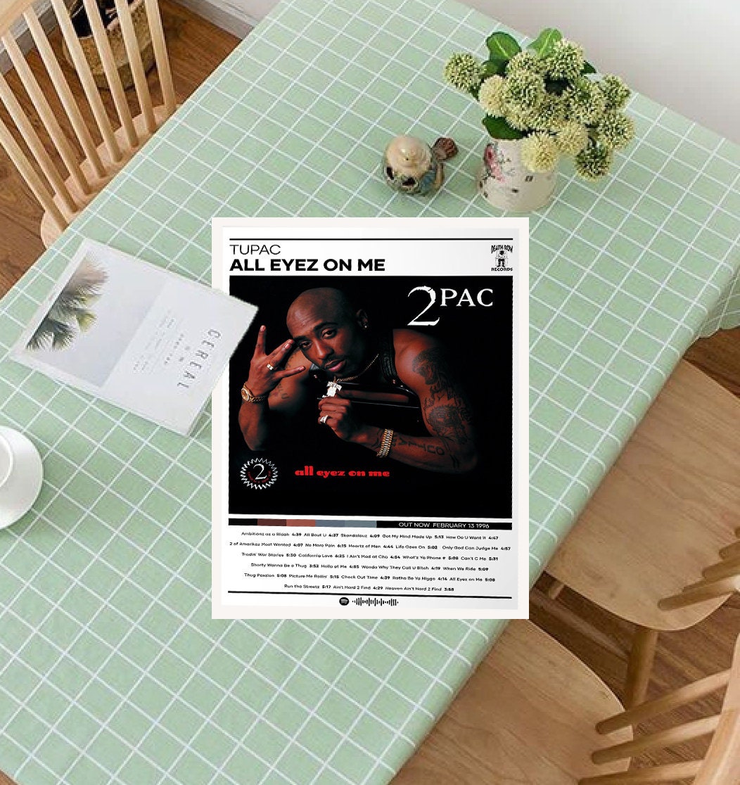 Tupac Poster - All Eyez On Me Poster - Album Poster Prints () Designed ...