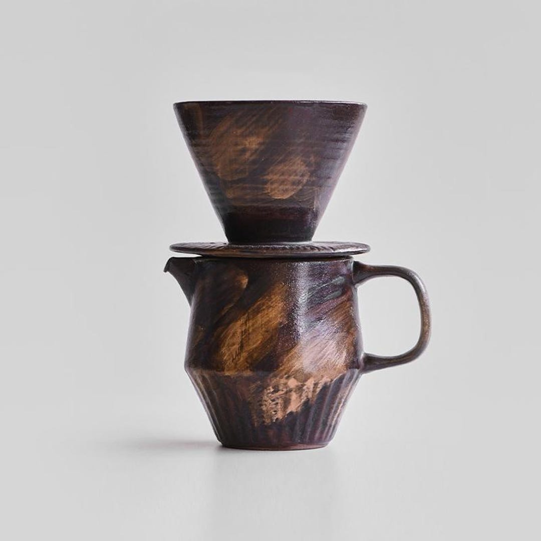 Ceramic Coffee Dripper Set, Wabi-sabi Style Coffee Maker,ceramic Pour ...