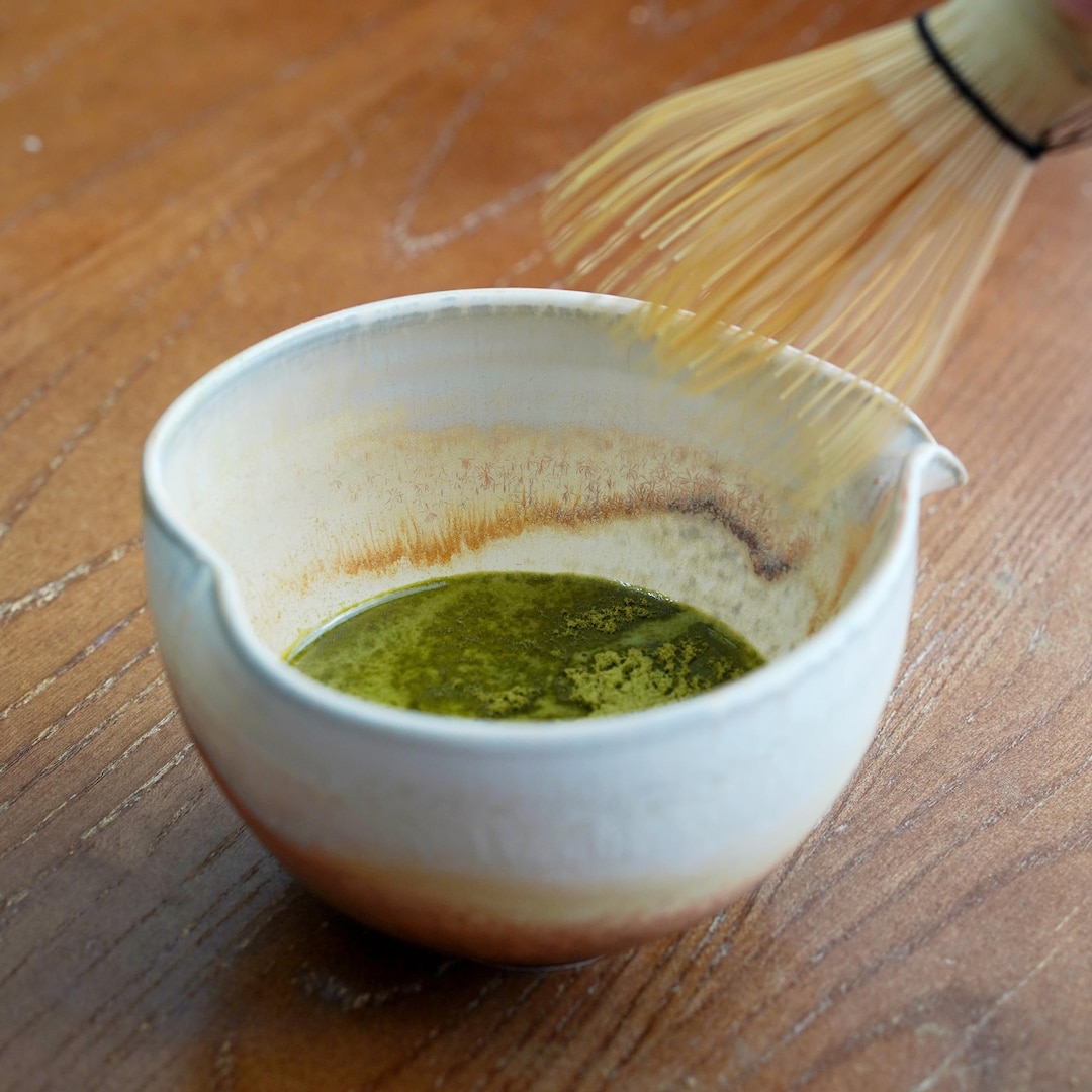 Matcha Bowl Set With Spout, Heart Shaped Matcha Bowl,brown Love Matcha ...