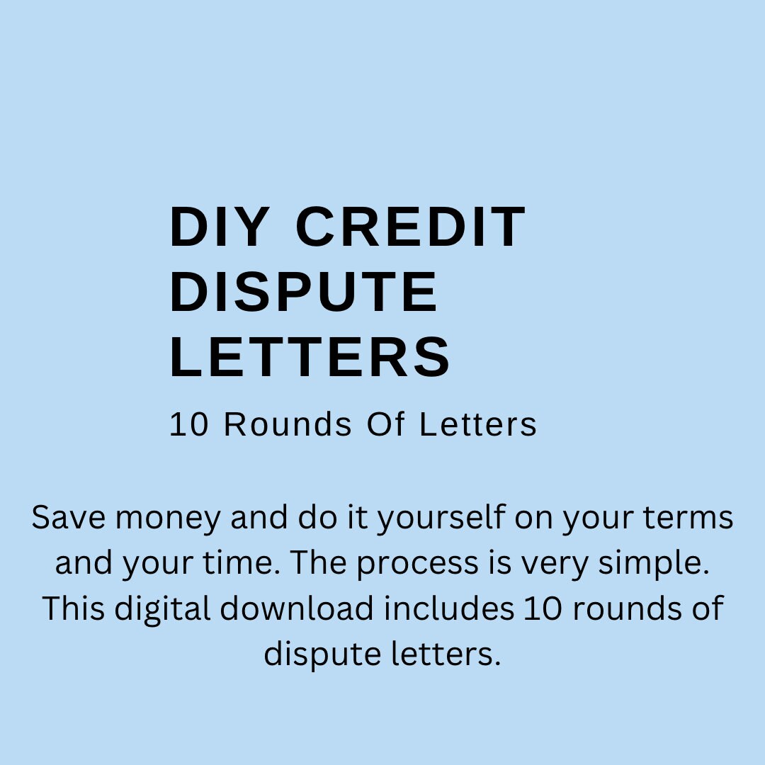 10 Rounds of Dispute Letters, Dispute Letters, Credit Repair Dispute ...