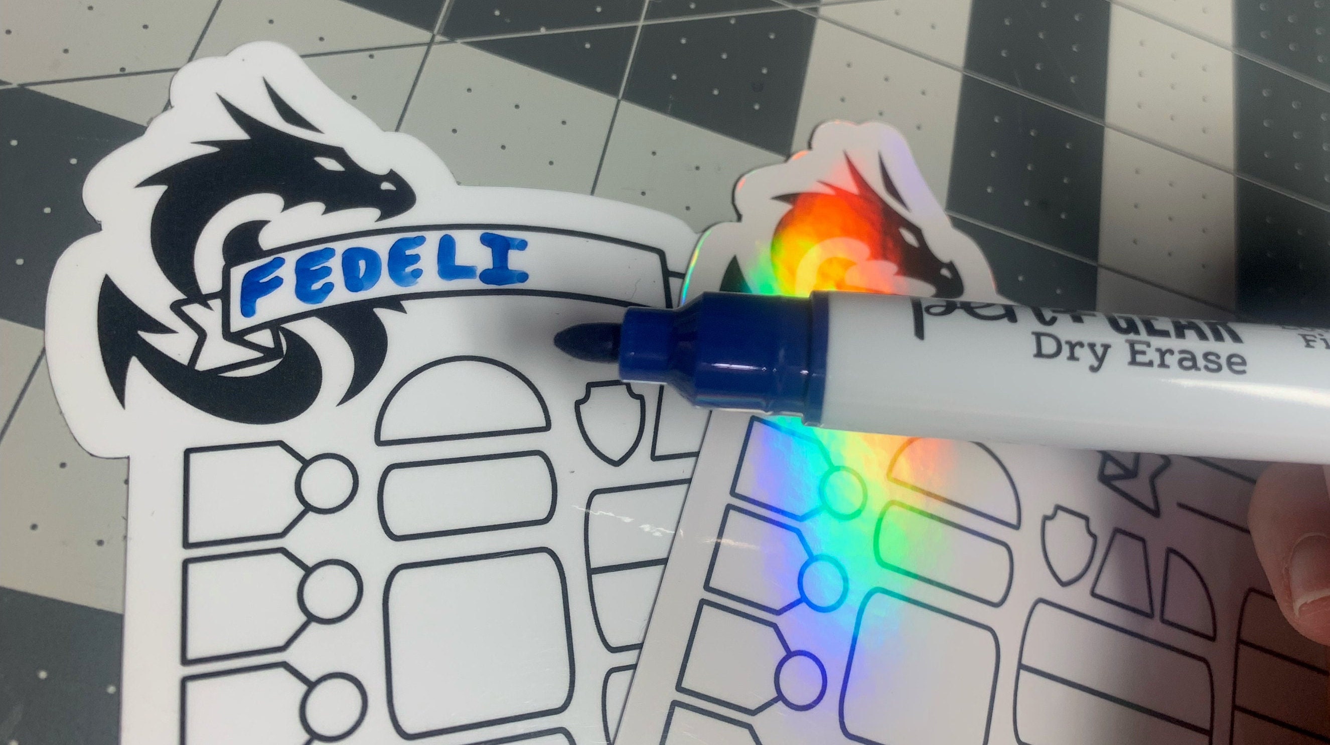 Dry Erase Dnd Mini Character Sheets! Stickers and Magnets Available ...