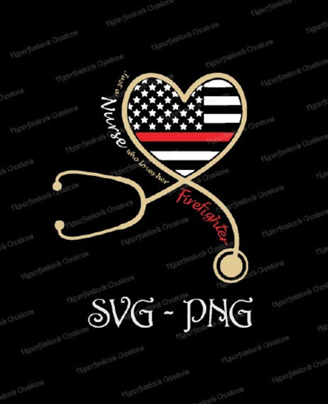 Just a Nurse Who Loves Her Firefighter Digital Download - Etsy