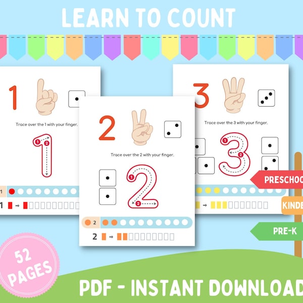 Preschool Worksheets - Etsy