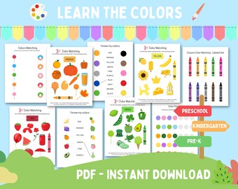 Learn the Alphabet Preschool Kindergarten Homeschool - Etsy