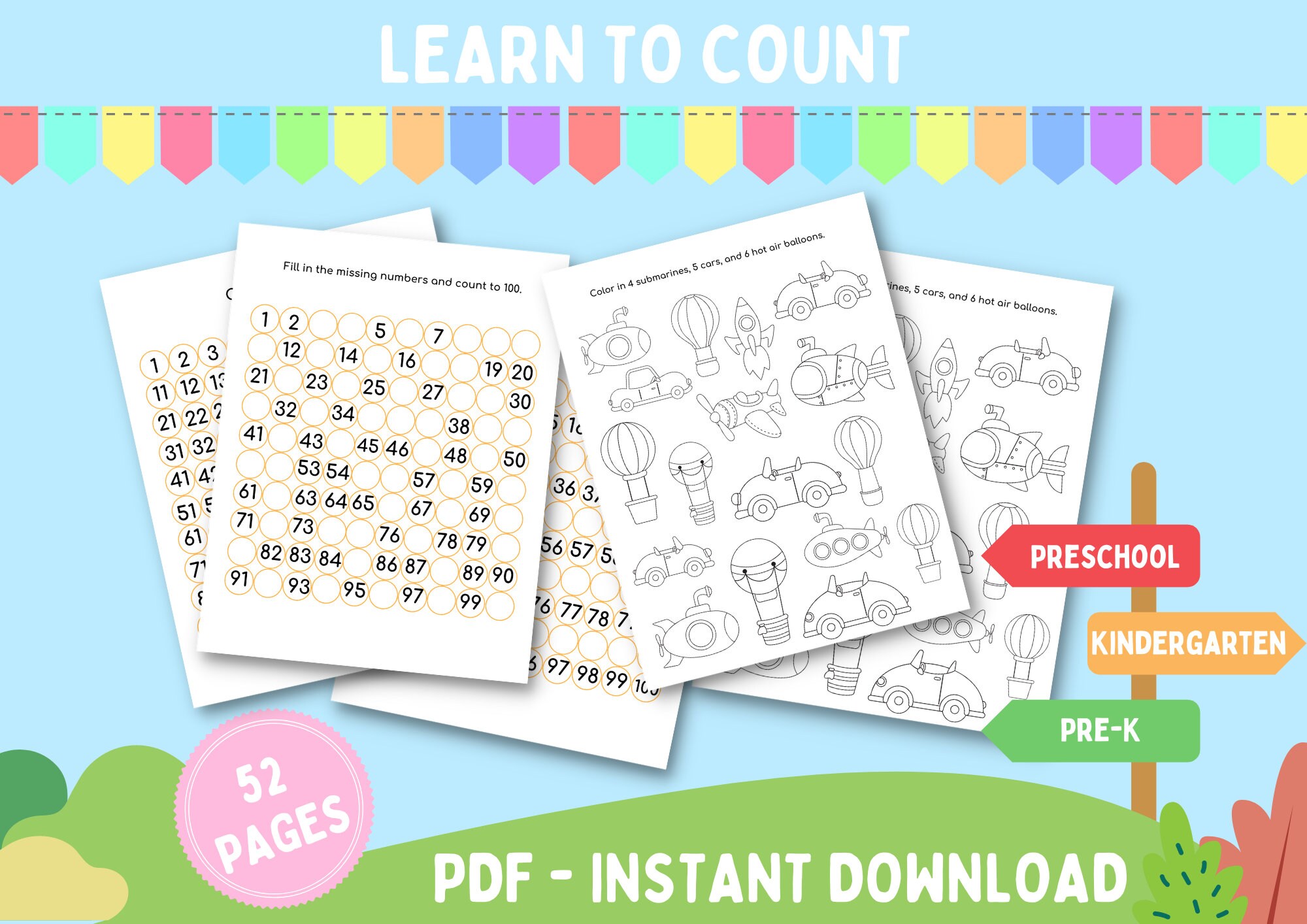 Learn the Numbers, Learn to Count, Preschool Activities, Kindergarten ...