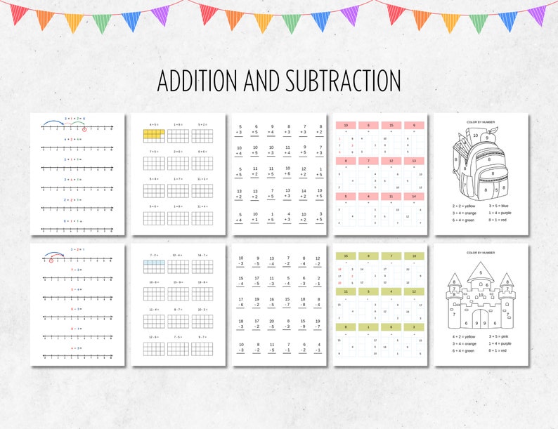 Preschool Pre-k Bundle Kindergarten Learning Bundle Morning Menu ...