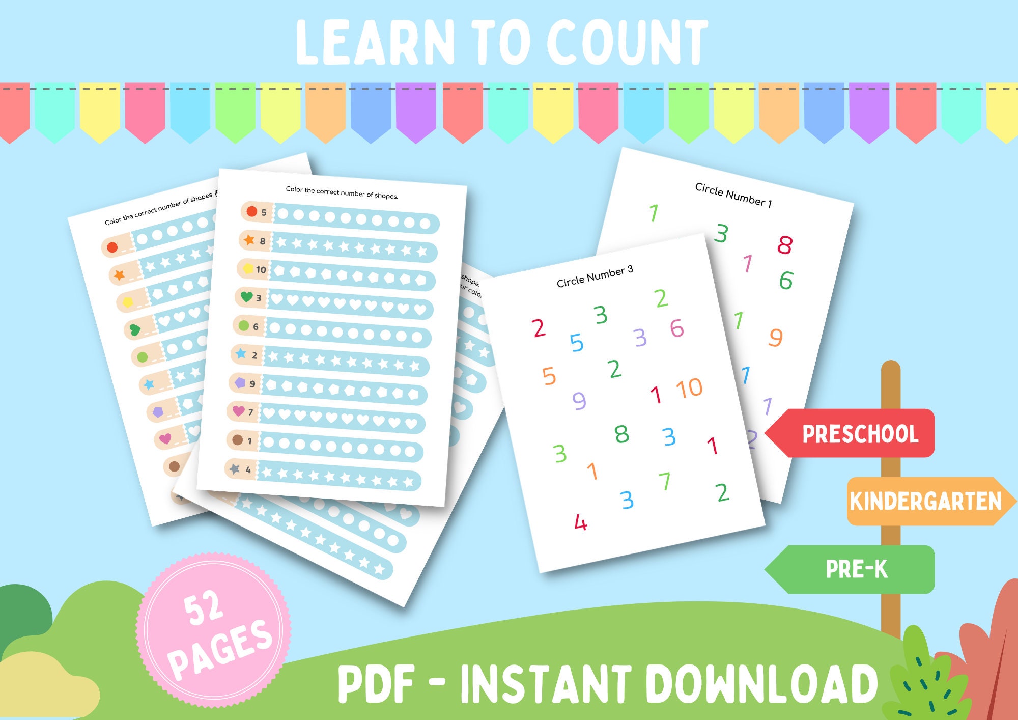 Learn the Numbers, Learn to Count, Preschool Activities, Kindergarten ...
