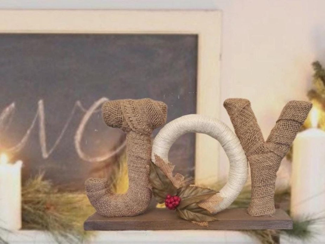 JOY Letter Decor - Etsy
