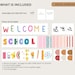 Welcome Back to School Editable Classroom Bulletin Board Kit Cute ...
