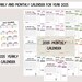 School Teacher Planner Printable Calendar 2025 Colourful Monthly ...