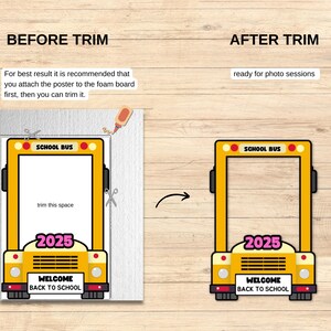 Back to School Photo Frame Editable in Canva, First Day of School Photo ...