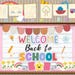 Welcome Back to School Editable Classroom Bulletin Board Kit Cute ...