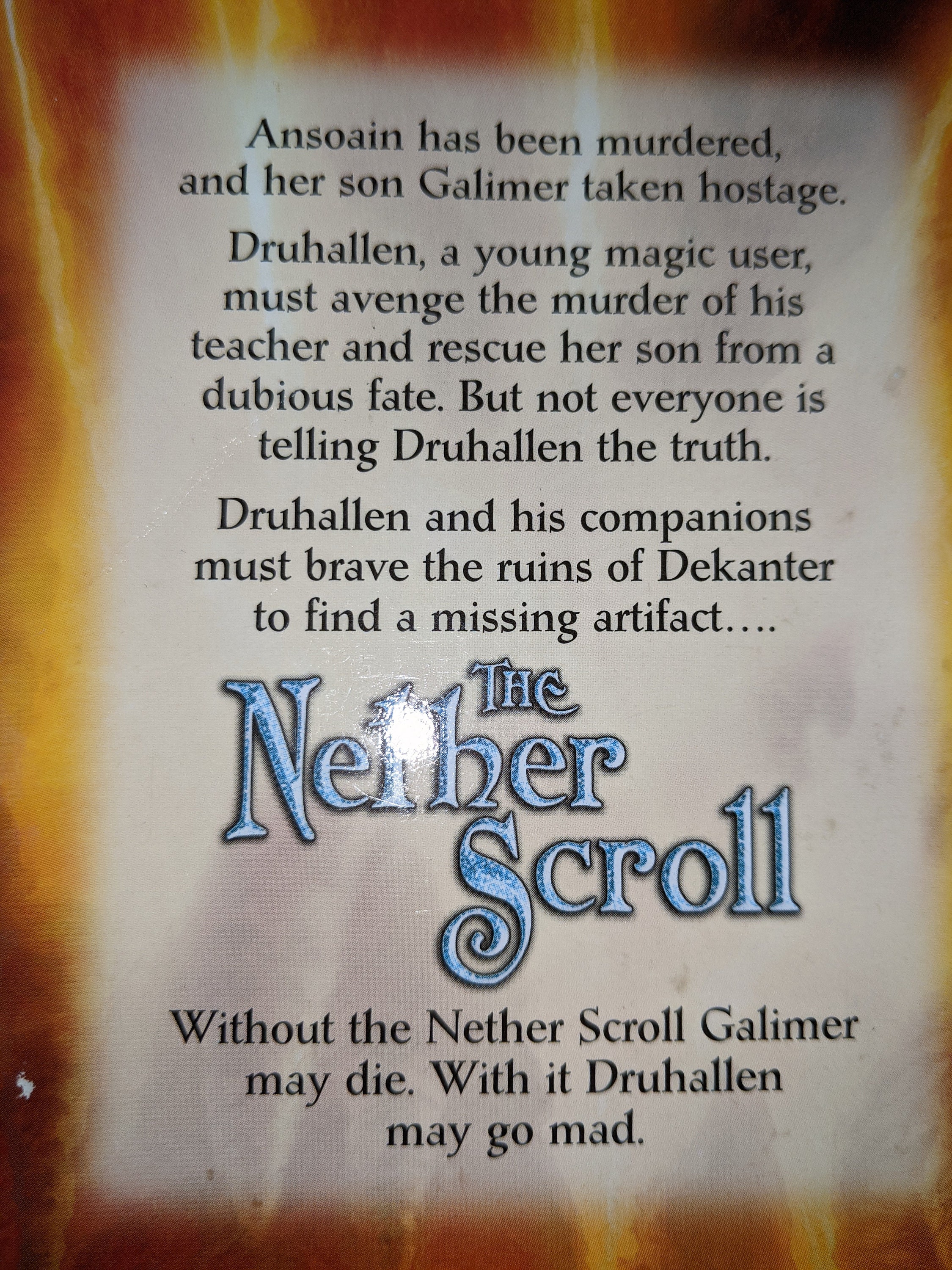 Forgotten Realms the Nether Scroll First Print - Etsy